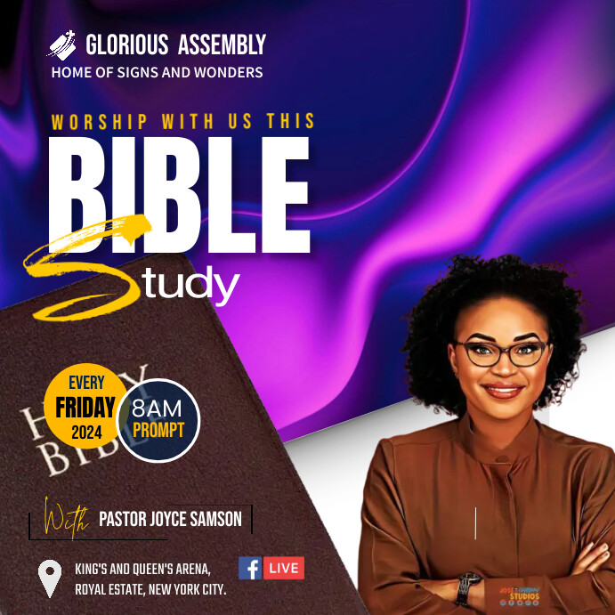 Copy of Professional Bible Study, Church, Revival Pra | PosterMyWall