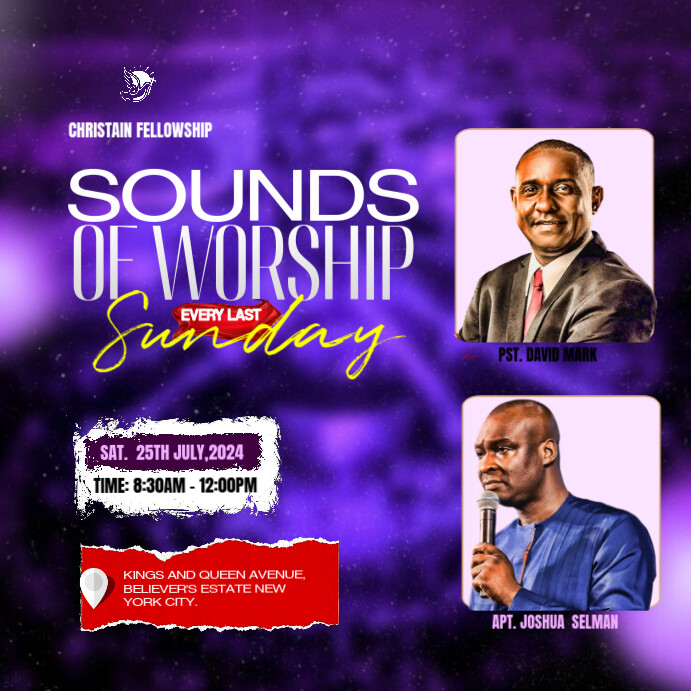 Professional Bible Study, Church, Revival Pra Template | PosterMyWall