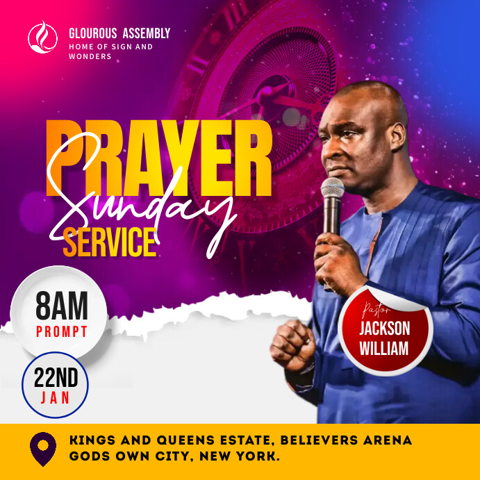 Professional Bible Study, Church, Revival Pra Template | PosterMyWall