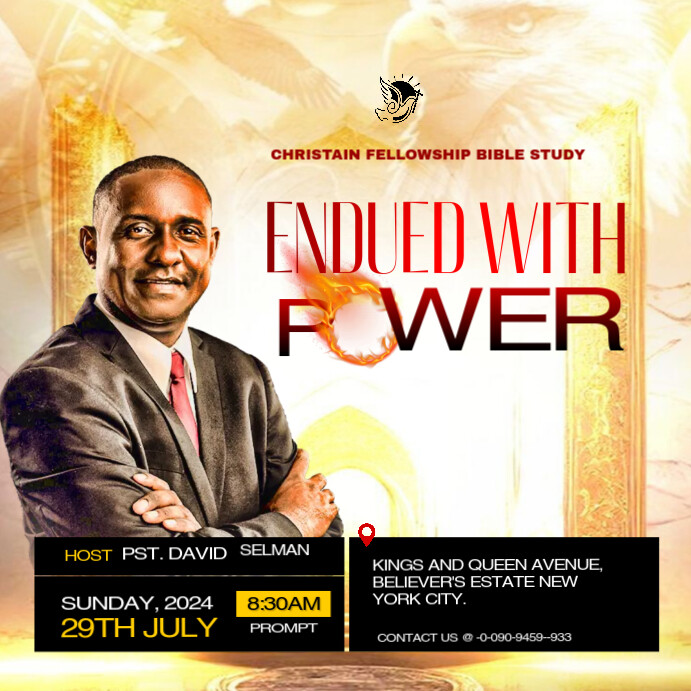 Copy of Professional Bible Study, Church, Revival Pra | PosterMyWall