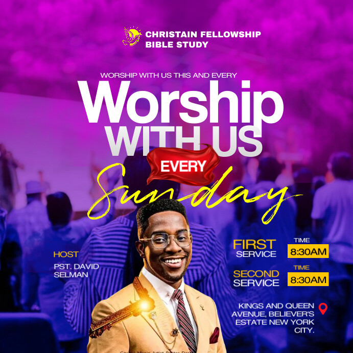 Copy of Professional Bible Study, Church, Revival Pra | PosterMyWall