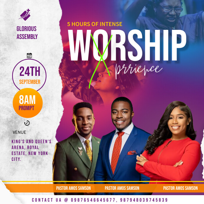 Professional Bible Study, Church, Revival Pra Template | PosterMyWall