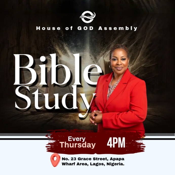 professional bible study, church, revival pra Template | PosterMyWall