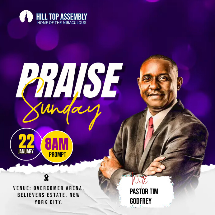 Professional Bible Study, Church, Revival Pra Template | PosterMyWall