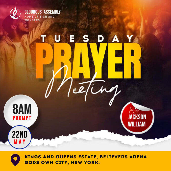 Professional Bible Study, Church, Revival Pra Template | PosterMyWall