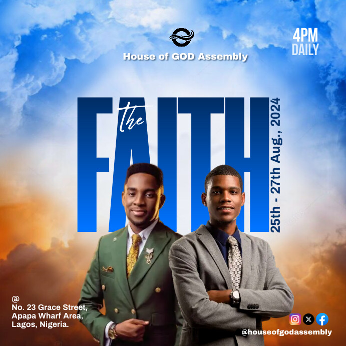 Copy of professional bible study, church, revival pra | PosterMyWall