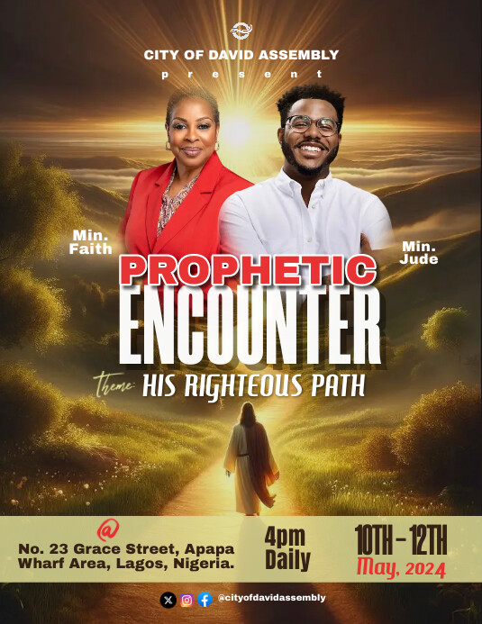 Professional bible study, church, revival pra Template | PosterMyWall