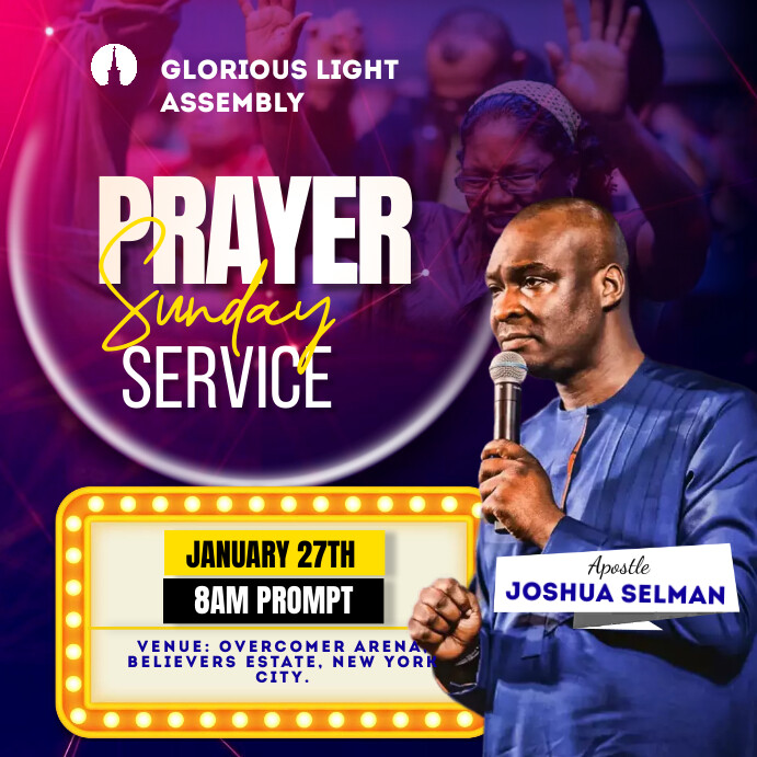 Professional Bible Study, Church, Revival Pra Template | PosterMyWall