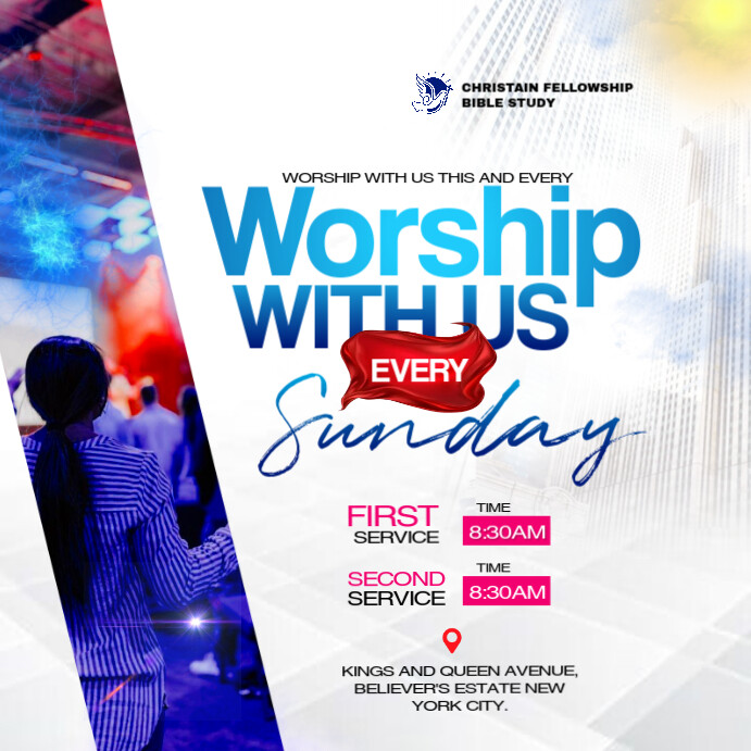 Copy of Professional Bible Study, Church, Revival Pra | PosterMyWall