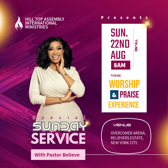 Professional Bible Study, Church, Revival Pra Template | PosterMyWall