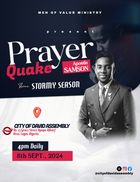 Copy of professional bible study, church, revival pra | PosterMyWall