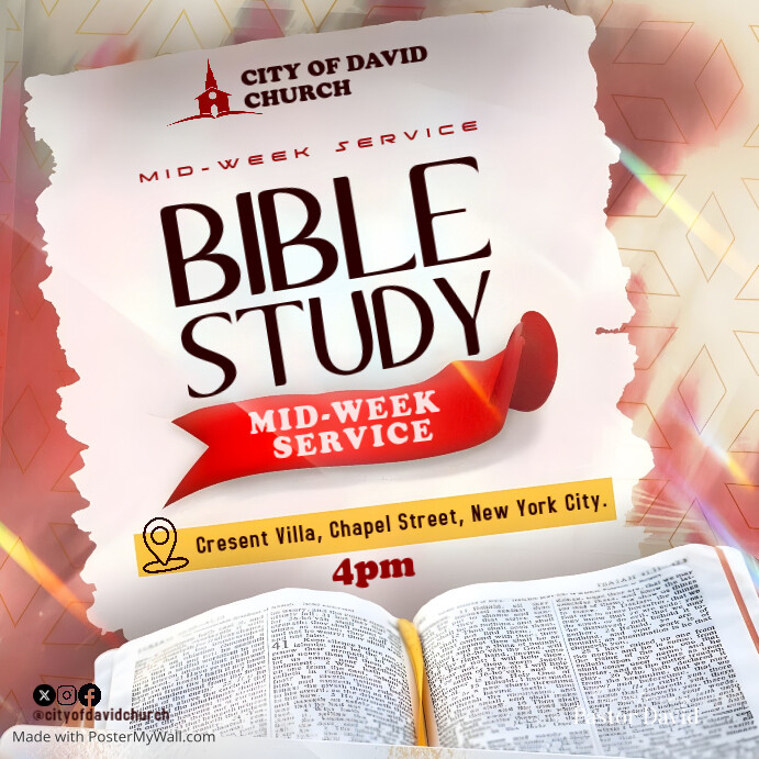 Copy of Professional Bible Study, Church, Revival Prayer Worship And ...