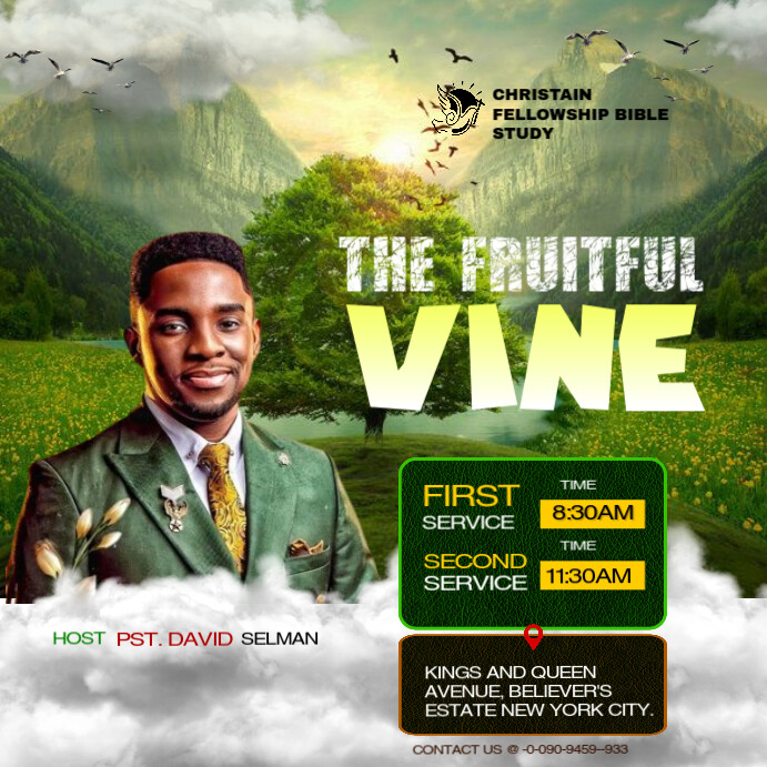 Copy of Professional Bible Study, Church, Revival Prayer Worship And Praise, Sunday Service ...