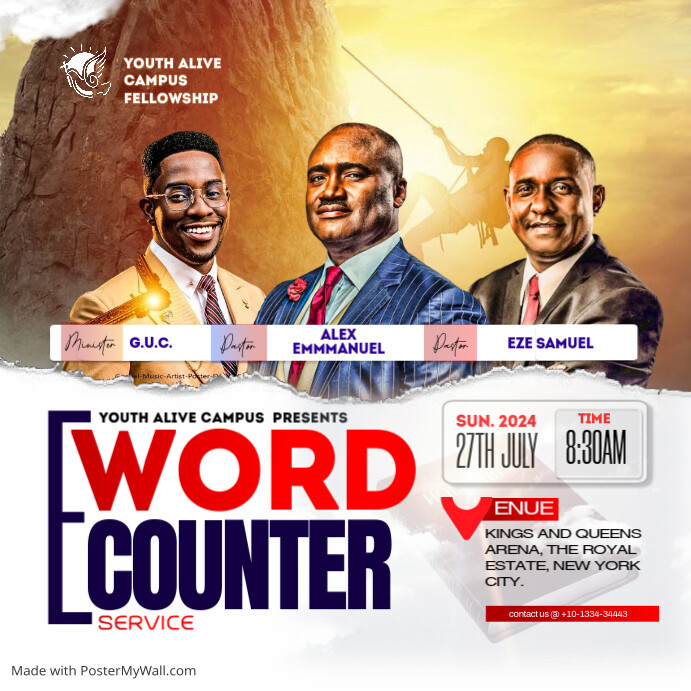 Copy of Professional Bible Study, Church, Revival Pra | PosterMyWall