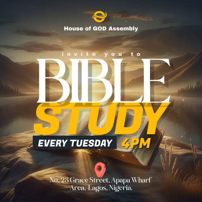 Copy of Professional Bible Study, Church, Revival Pra | PosterMyWall