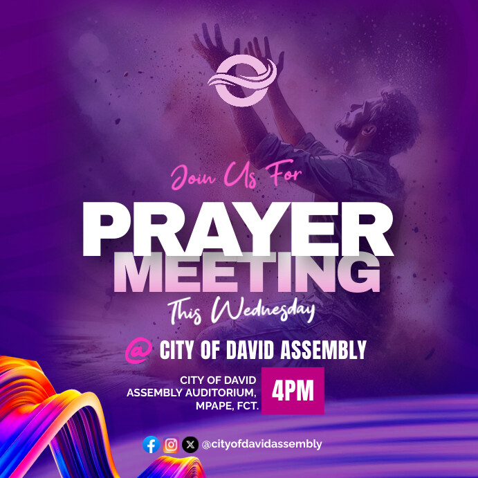 Professional Bible Study, Church, Revival Pra Template | PosterMyWall