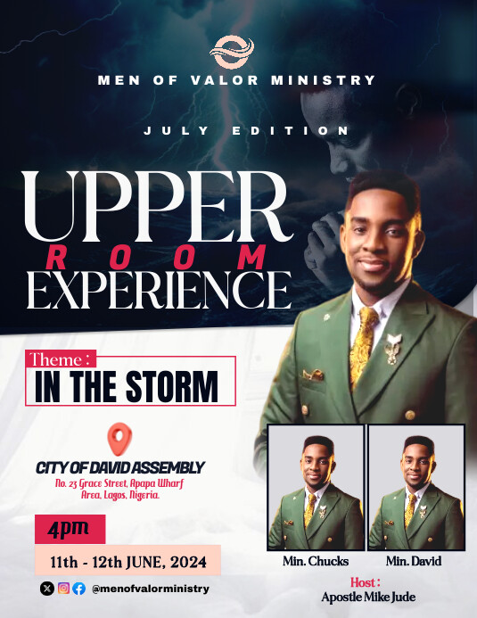 Copy of Professional bible study, church, revival pra | PosterMyWall