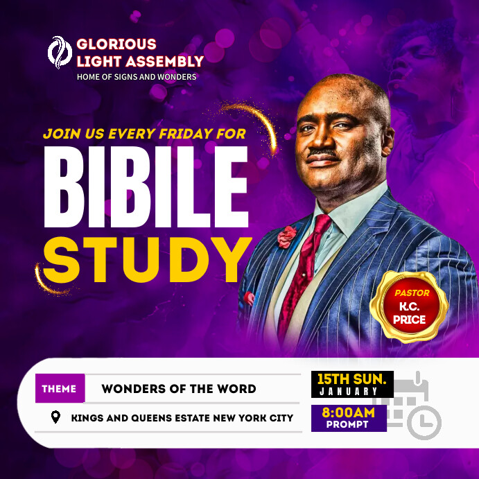 Copy of Professional Bible Study, Church, Revival Pra | PosterMyWall