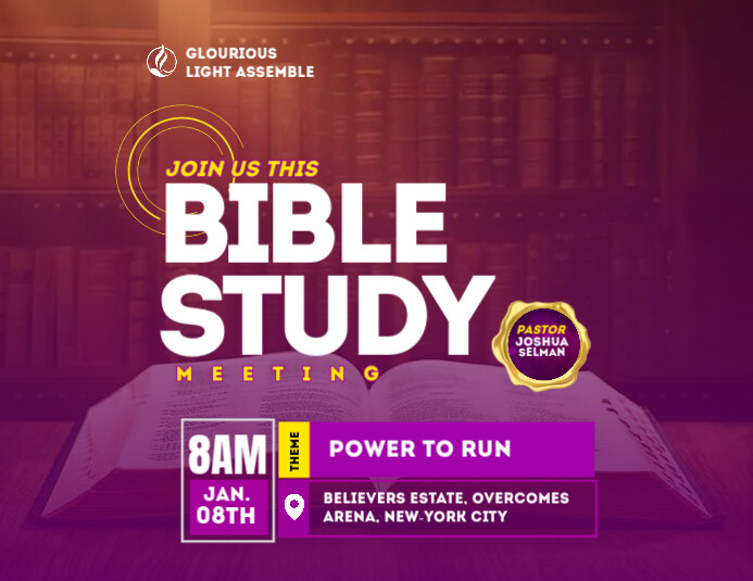 Copy of Professional Bible Study, Church, Revival Pra | PosterMyWall