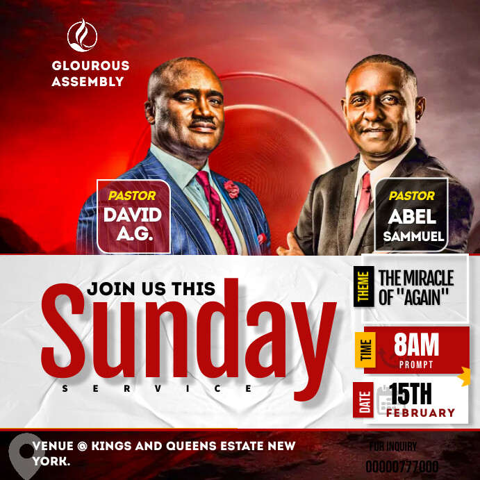 Professional Bible Study, Church, Revival Pra Template | PosterMyWall