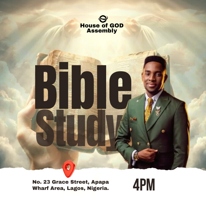 professional bible study, church, revival pra Template | PosterMyWall