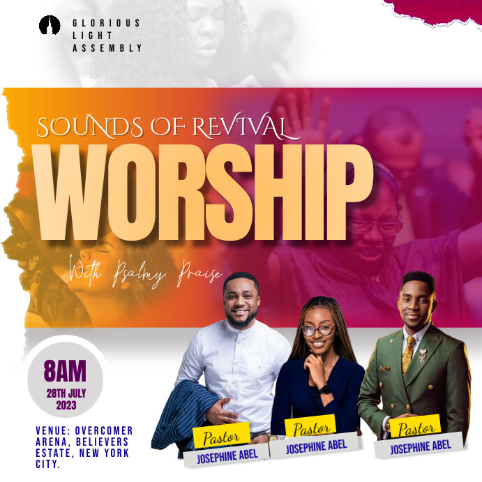 Professional Bible Study, Church, Revival Pra Template | PosterMyWall