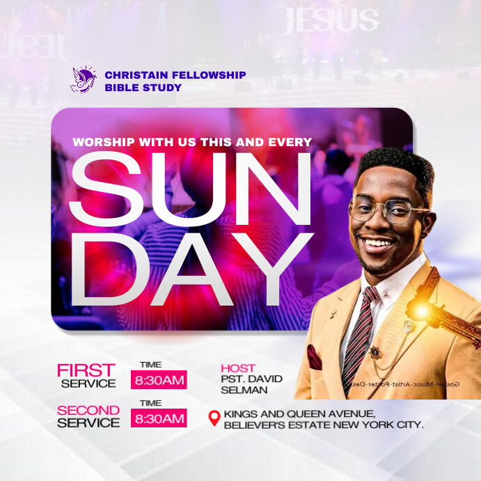 Copy of Professional Bible Study, Church, Revival Pra | PosterMyWall