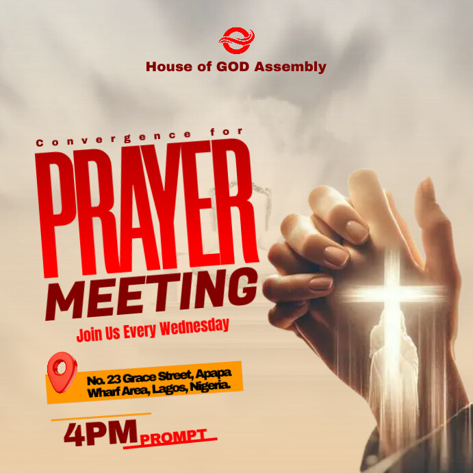 Professional Bible Study, Church, Revival Pra Template | PosterMyWall