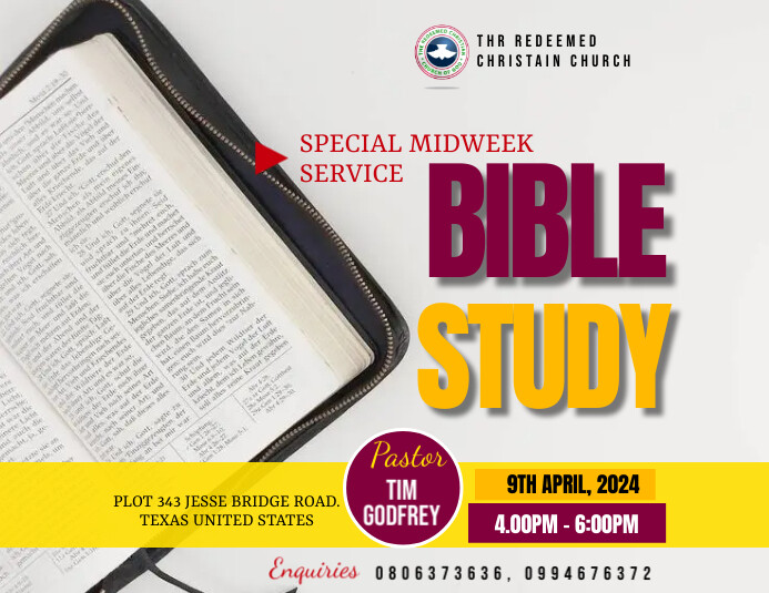 Professional Bible Study Flyer (us Letter) Template | PosterMyWall