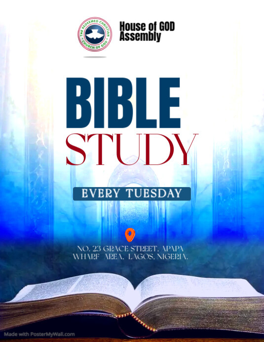 Copy of Professional Bible Study Flyer (us Letter) | PosterMyWall