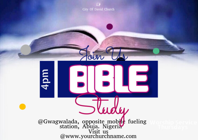 Copy of Professional Bible Study Graphic Design A4 | PosterMyWall