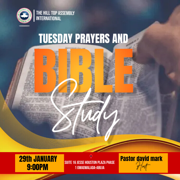 Professional Bible Study Instagram Post Template | PosterMyWall