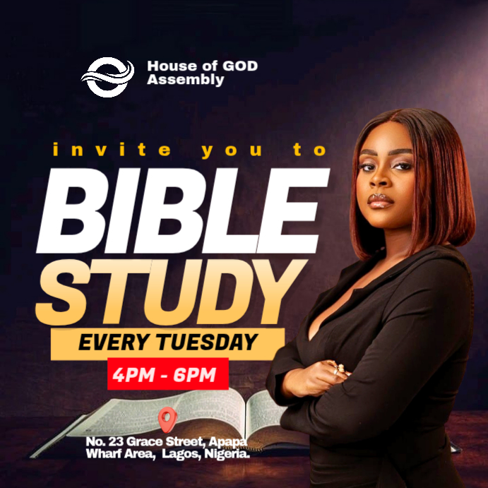 Professional Bible Study Instagram Post Template | PosterMyWall