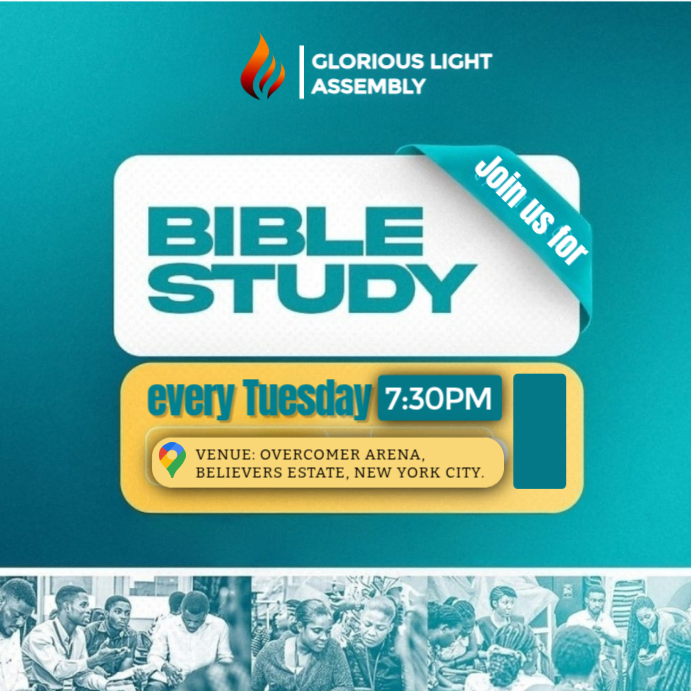 Professional Bible Study Instagram Post Template | PosterMyWall