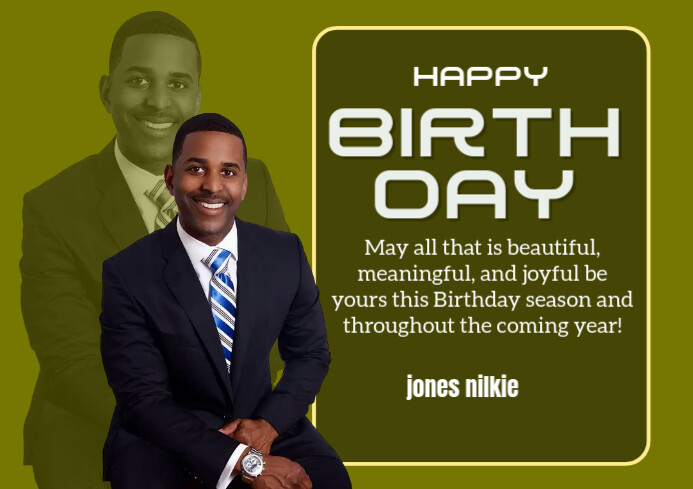 Professional Birthday A4 Template | PosterMyWall