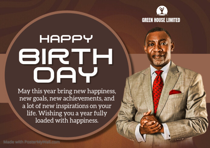 Professional Birthday A4 Template | PosterMyWall