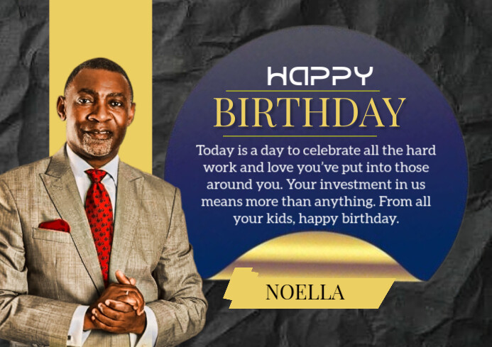 Plantilla de Professional Birthday A4 | PosterMyWall