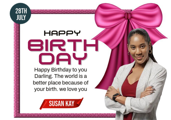 Professional Birthday A4 Template | PosterMyWall
