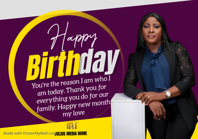 Plantilla de Professional Birthday A4 | PosterMyWall