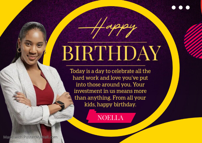 Copy of Professional Birthday A4 | PosterMyWall