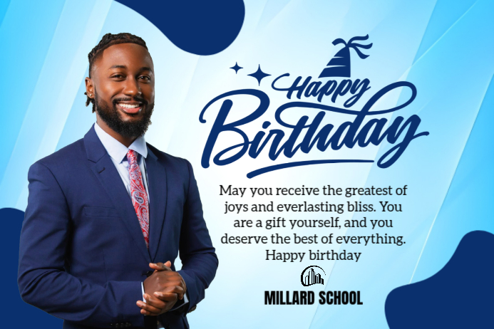 Professional Birthday Banner 4' × 6' Template | PosterMyWall