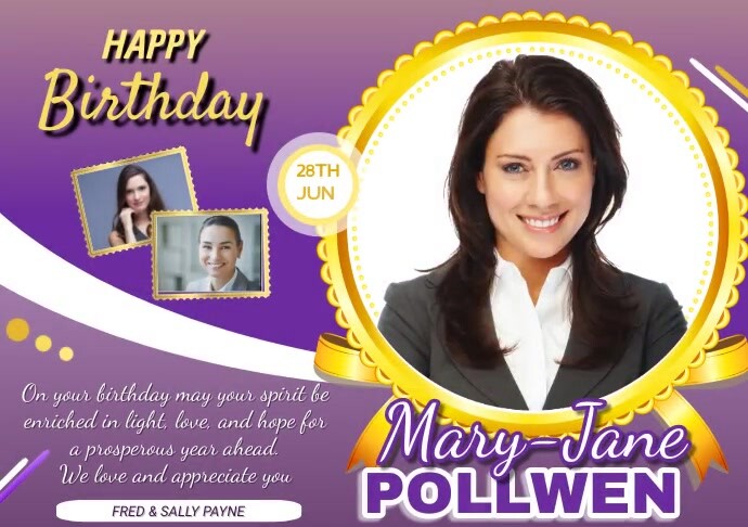 Professional Birthday Ecard Design Template | PosterMyWall