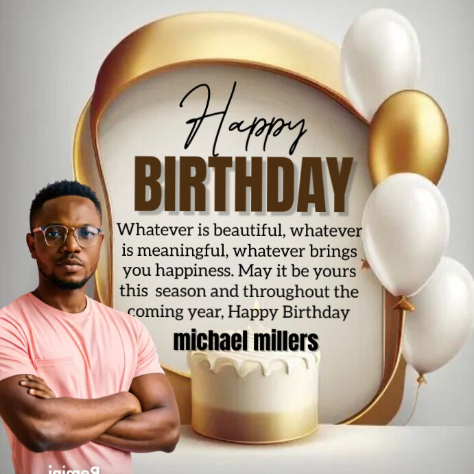 Professional Birthday Instagram Post Template | PosterMyWall
