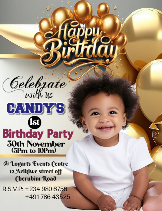 Professional birthday invitation template flyer | PosterMyWall