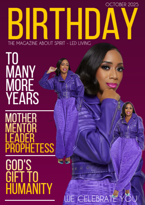 Professional Birthday Magazine Cover A3 Template | PosterMyWall