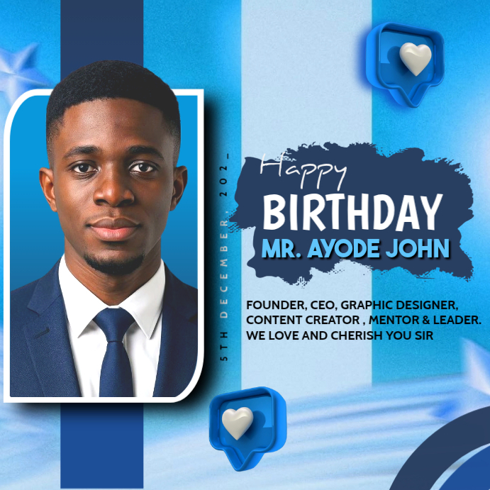 Professional Birthday Template | PosterMyWall