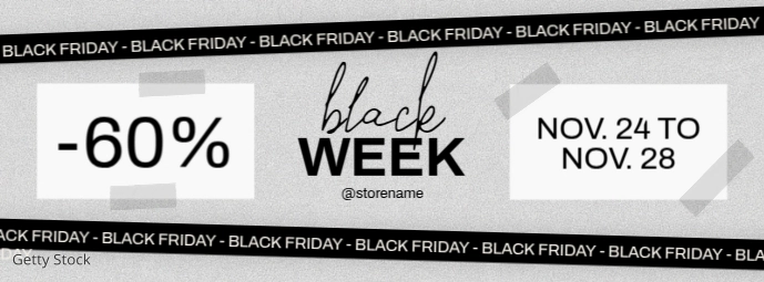 Professional Black And White Modern Professional Black Friday Retail Advertising Facebook Cover ...