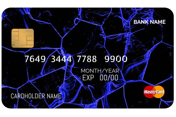 Professional Black Purple Bank Credit Debit A Template | PosterMyWall