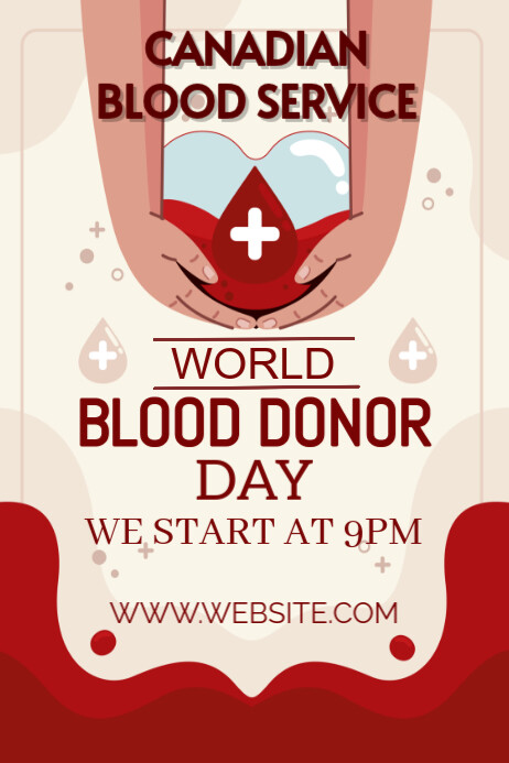 Professional Blood Donor Poster template | PosterMyWall