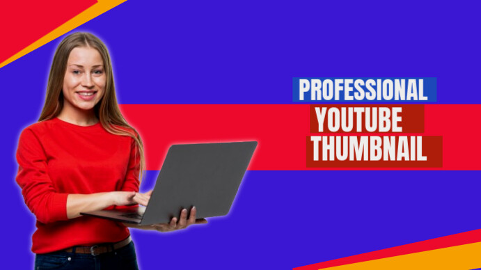 Professional Blue Thumbnail Youtube Thumbnail Template | PosterMyWall